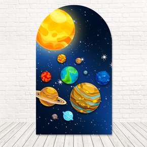 Painel Romano Tecido Sublimado 3D Astronauta Selecione a Opção: Frente